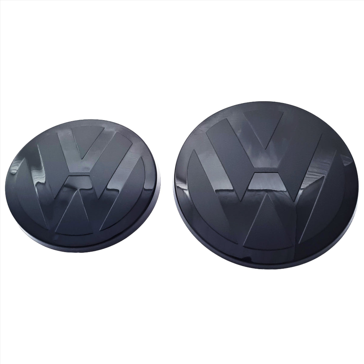 VW MK7.5 GTI & Golf R Gloss Black Tinted Badge SET - Front & Rear ...