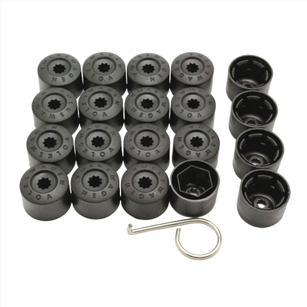 VW Volkswagen Lug Nut Caps / Wheel Bolt Caps - Set of 20 – FKNPerformance