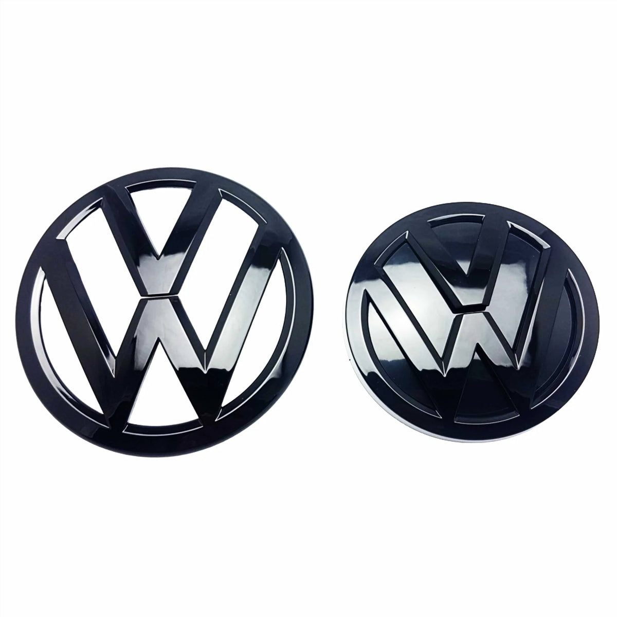 VW MK7 GTI & Golf R Gloss Black Badge SET - Front & Rear (includes bac ...